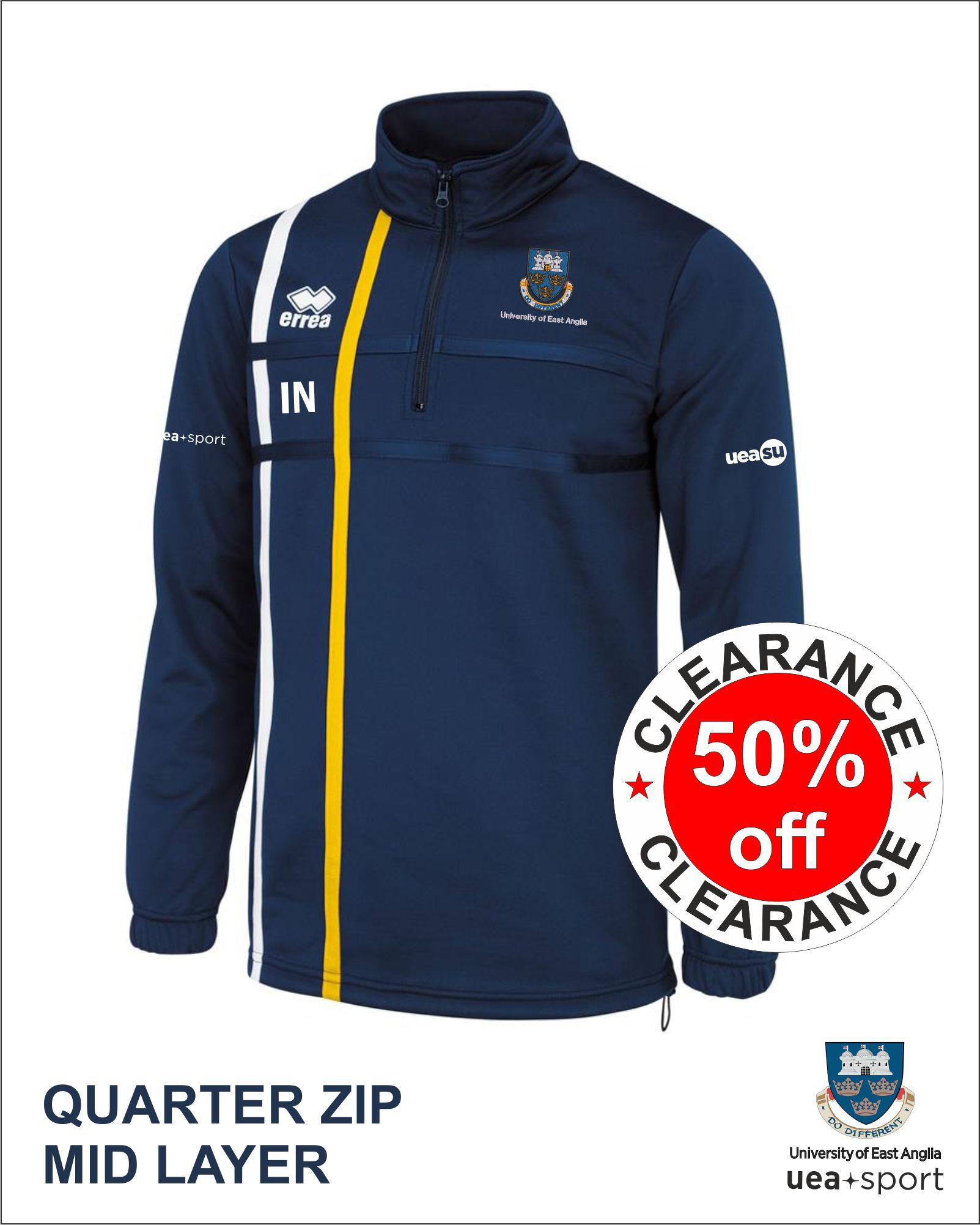 UEA - ERREA Student Sportswear | Birds of Dereham