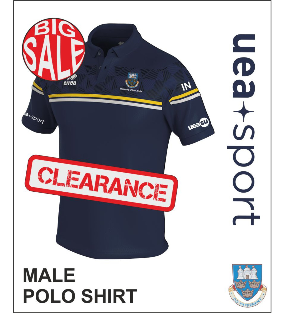 UEA - ERREA Student Sportswear | Birds of Dereham UEA - ERREA Student Sportswear | Birds of Dereham
